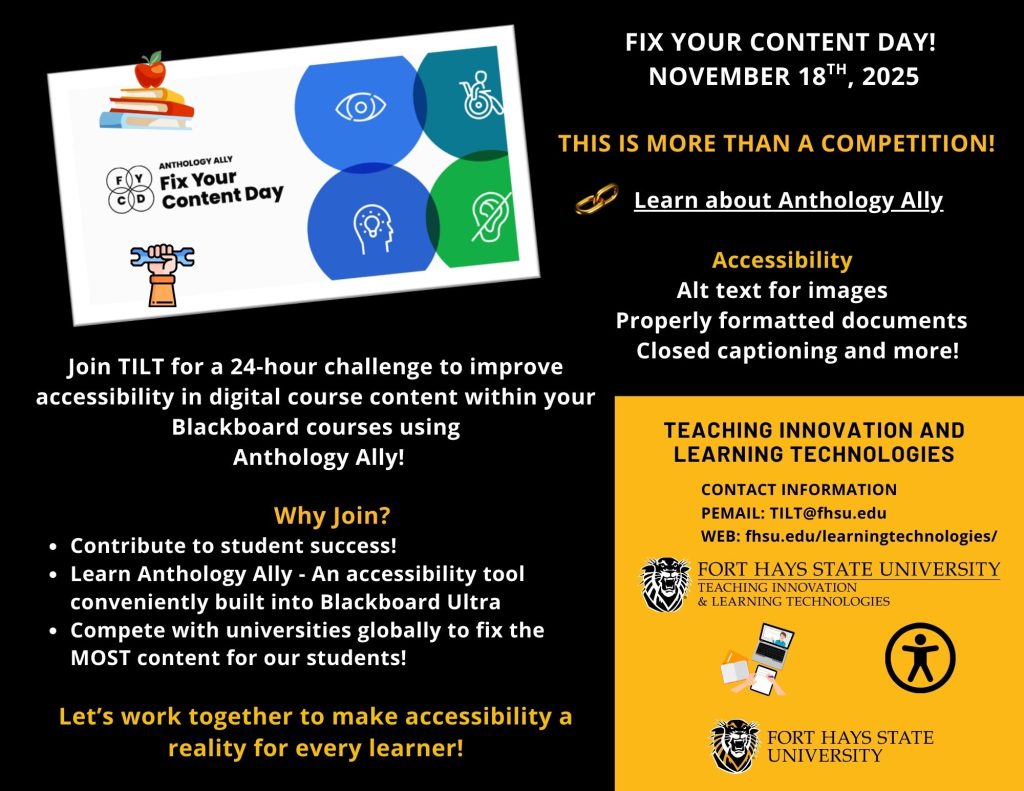 Fix Your Content Day – TILT's Tiger Learn